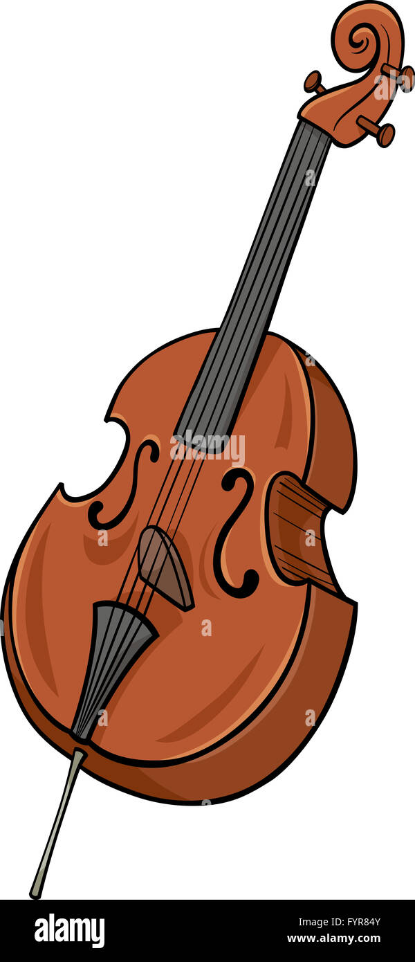 Double bass cartoon clip art hi-res stock photography and images - Alamy