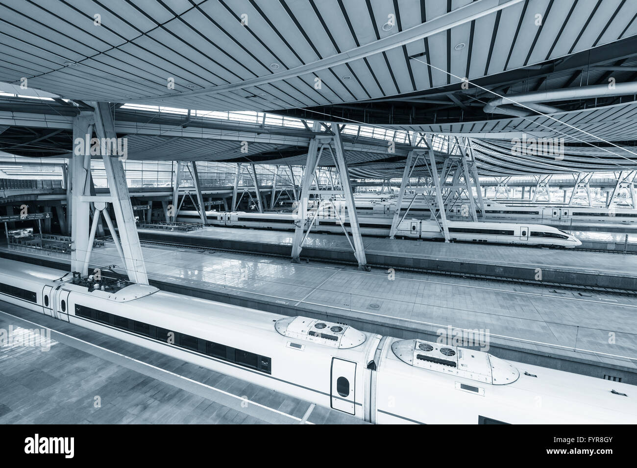 interior of platform of train station Stock Photo - Alamy