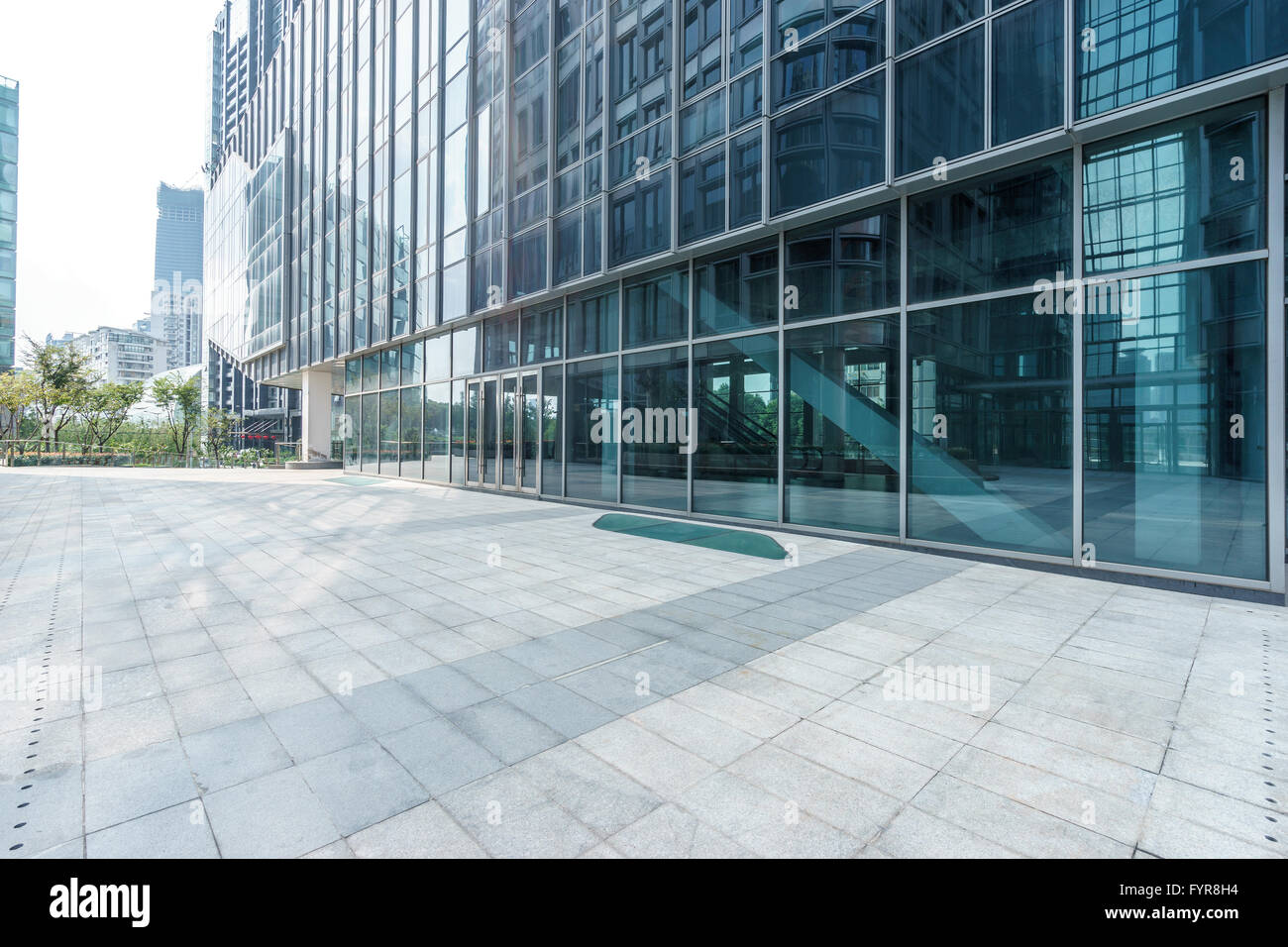 empty ground front modern buildings Stock Photo - Alamy