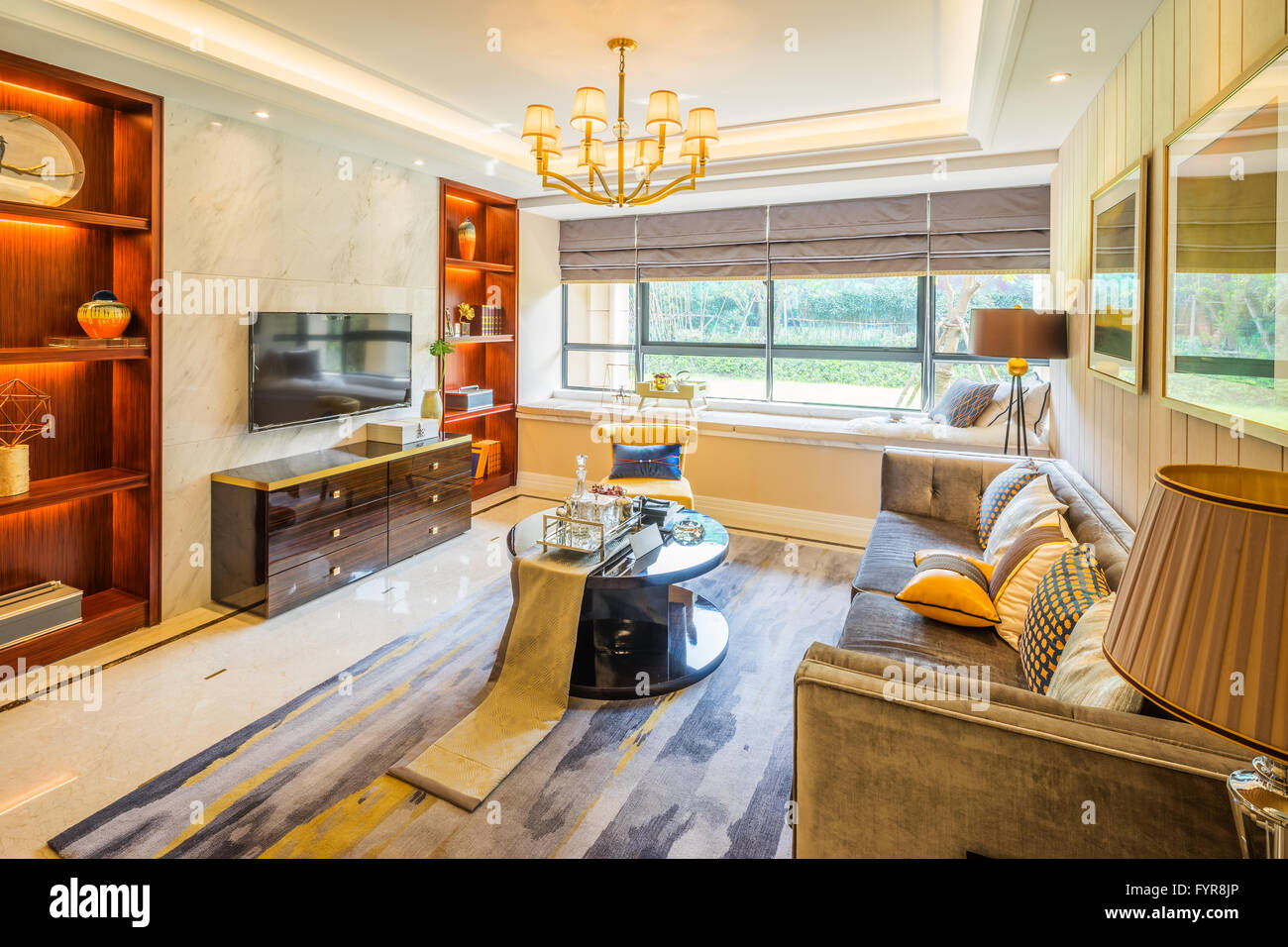 interior of livingroom Stock Photo - Alamy