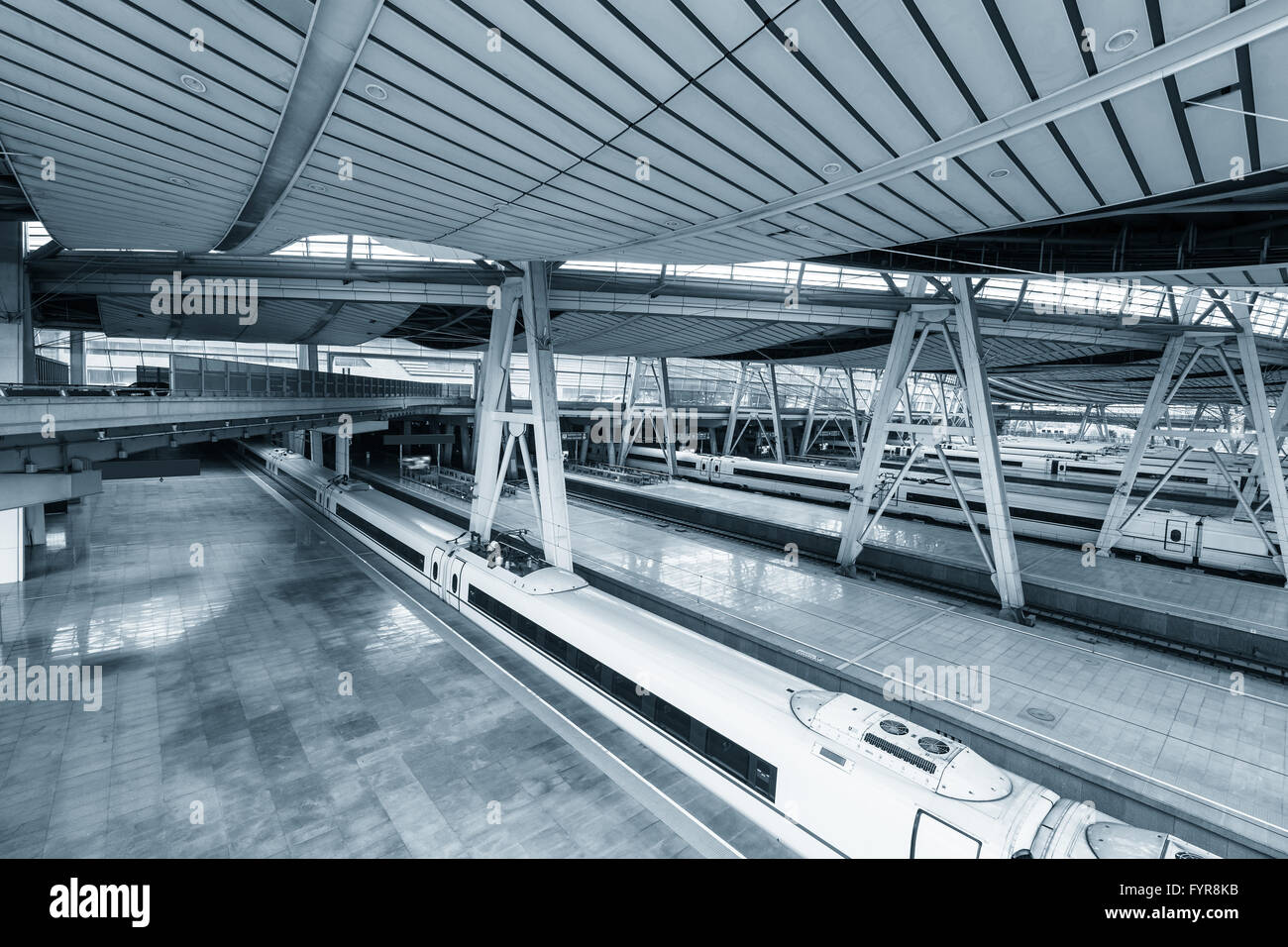 interior of platform of train station Stock Photo - Alamy