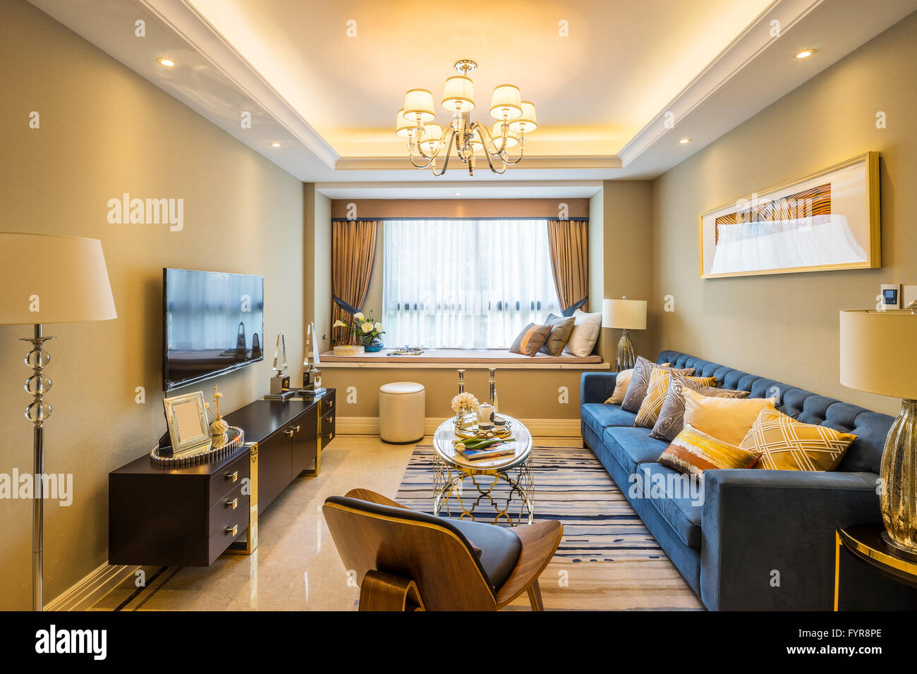 interior of living room Stock Photo - Alamy
