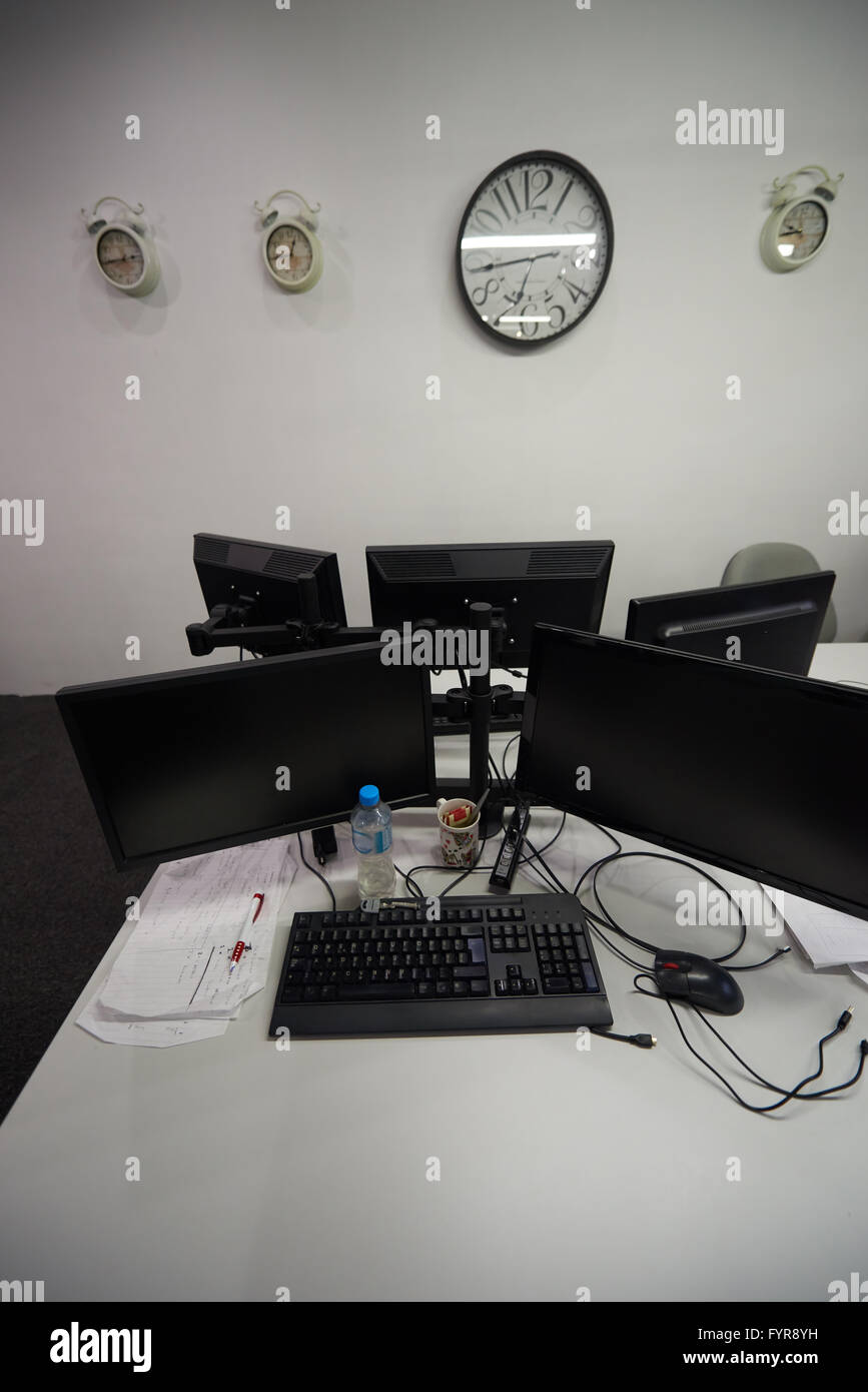 computer at modern office Stock Photo - Alamy