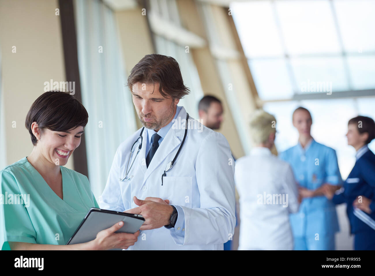 group of medical staff at hospital Stock Photo - Alamy