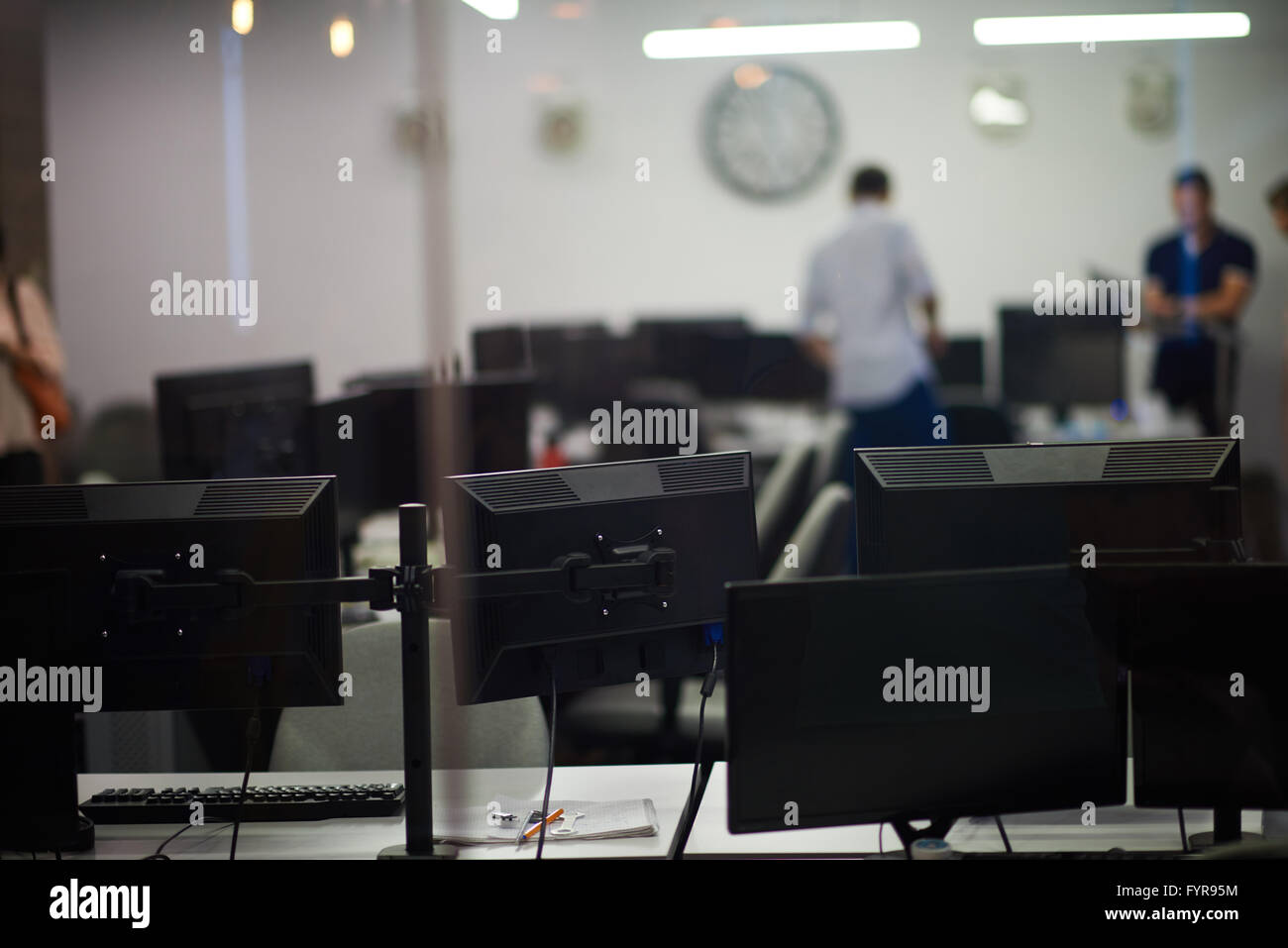 computer at modern office Stock Photo - Alamy