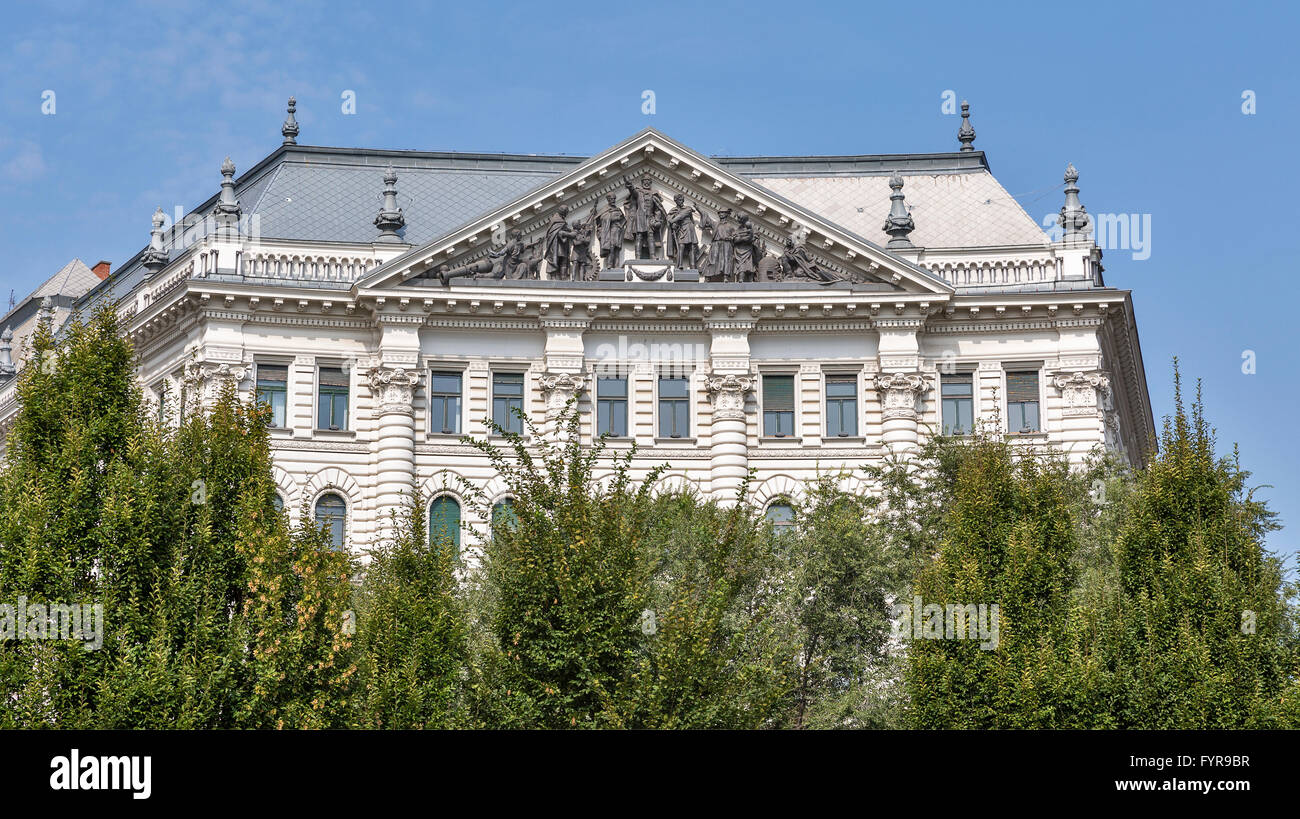Exterior of the CIB bank on Freedom Square in Budapest, Hungary Stock ...