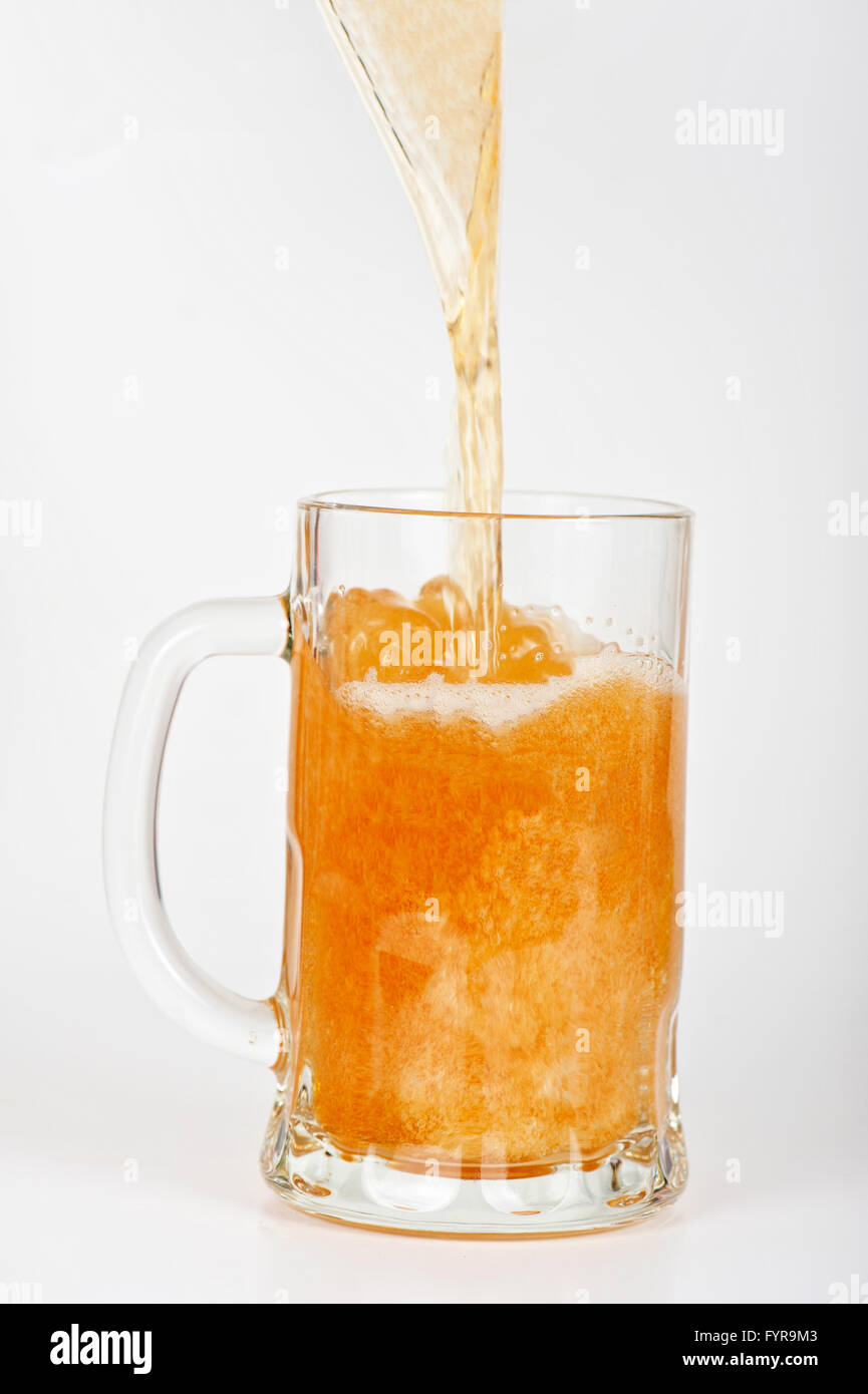 Beer pouring transparent glass close hi-res stock photography and ...