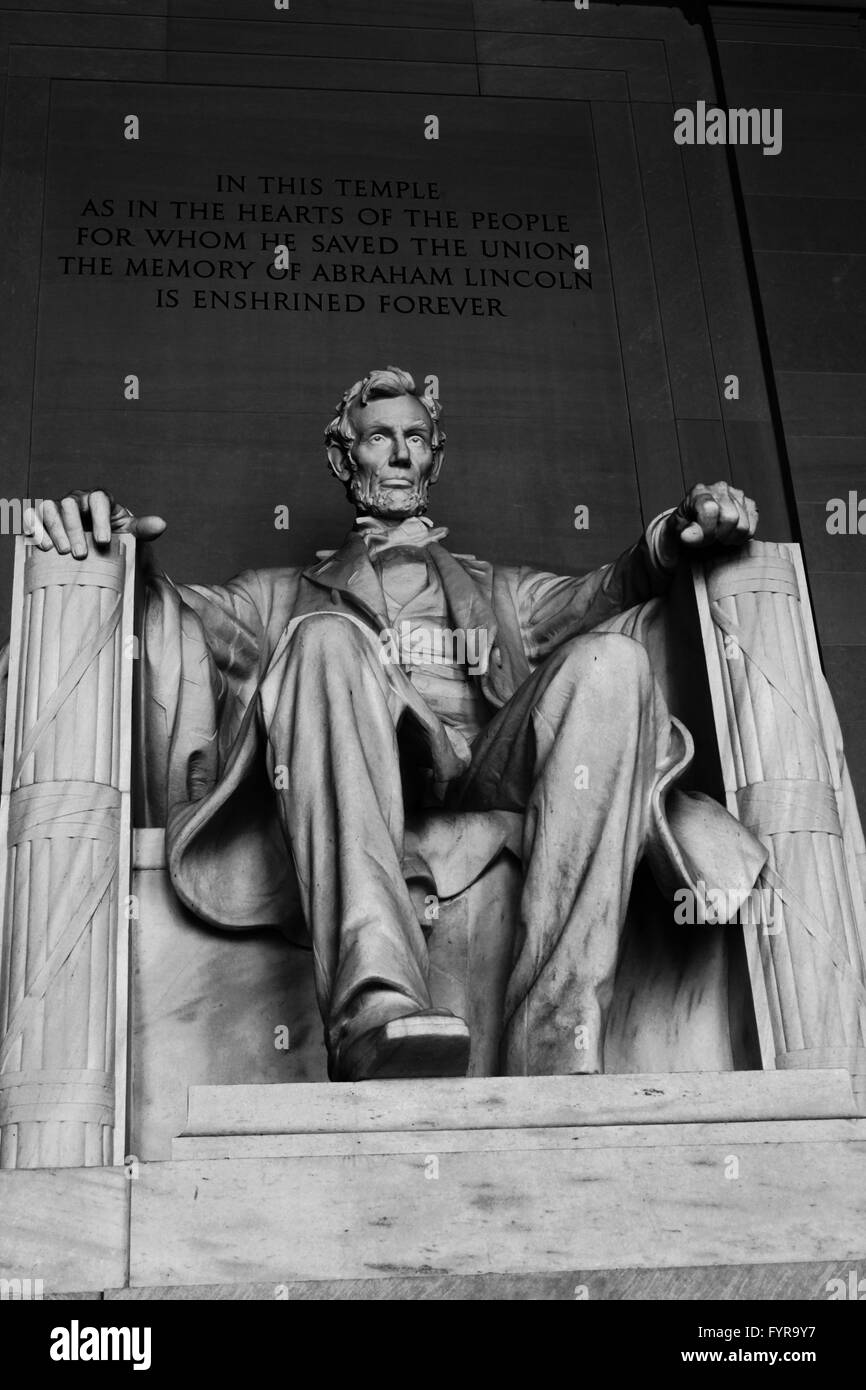 abraham lincoln memorial dc Stock Photo - Alamy