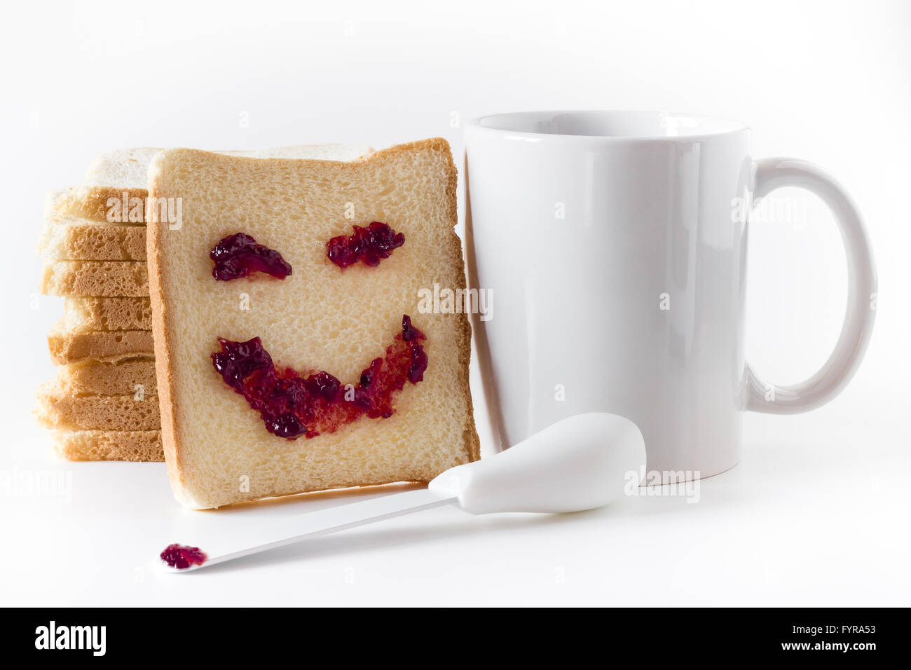 Smile at breakfast Stock Photo - Alamy