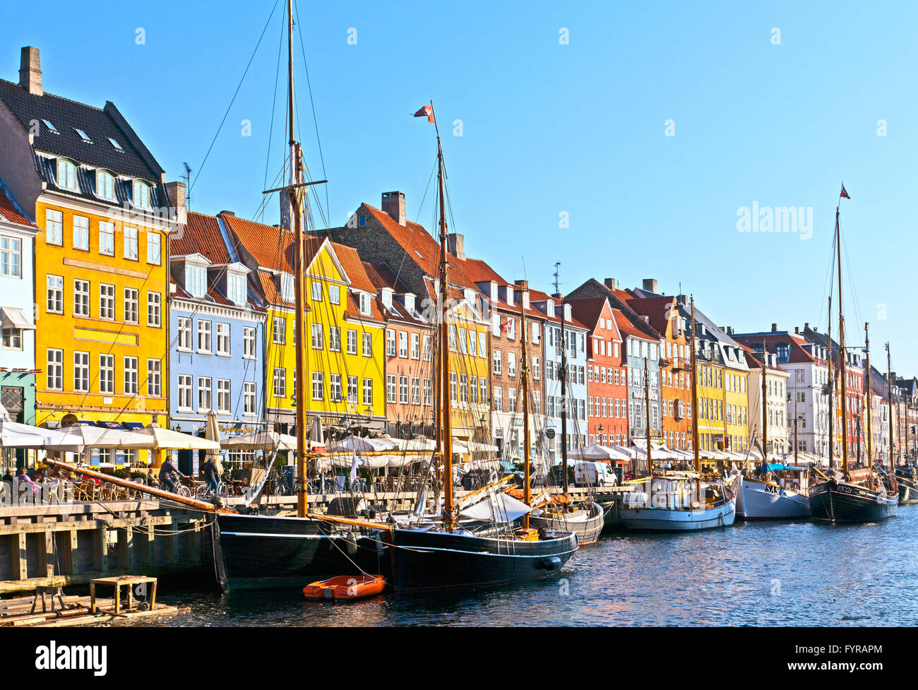 Street Scene, Copenhagen, Denmark Stock Photo - Alamy