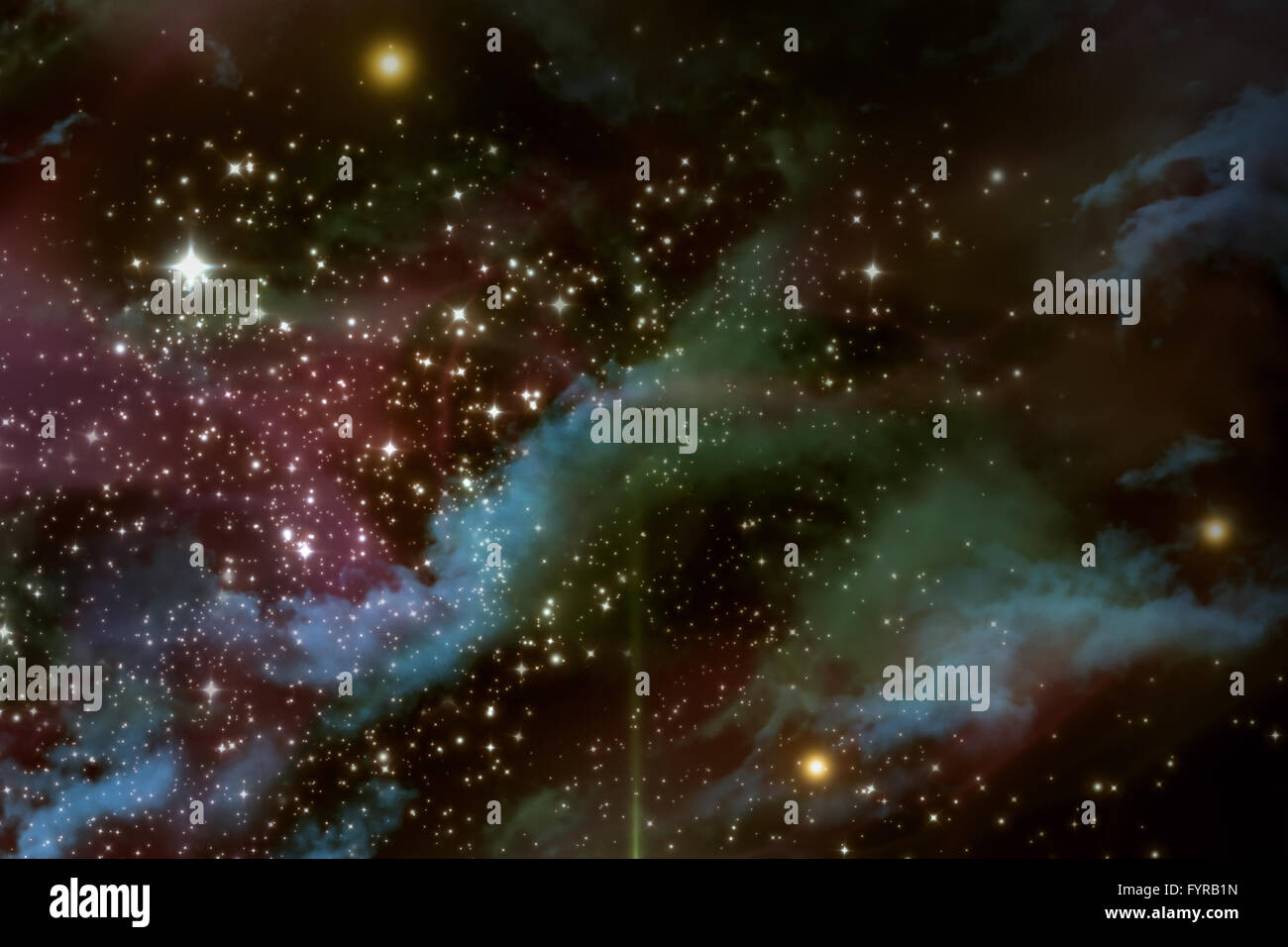 Giant universe starscape backdrop with colorful space clouds Stock ...
