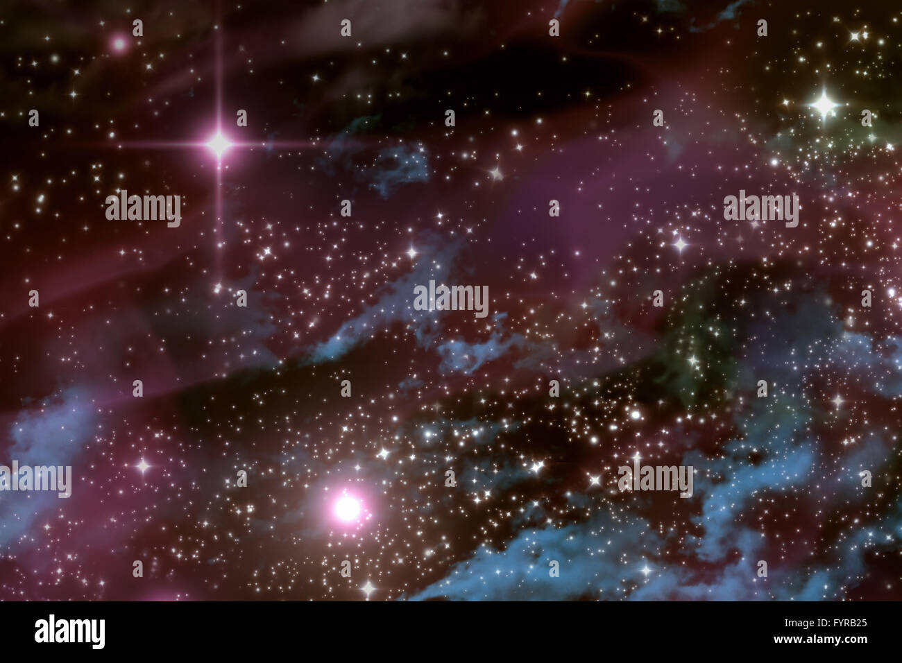 Giant universe starscape backdrop with colorful space clouds Stock ...