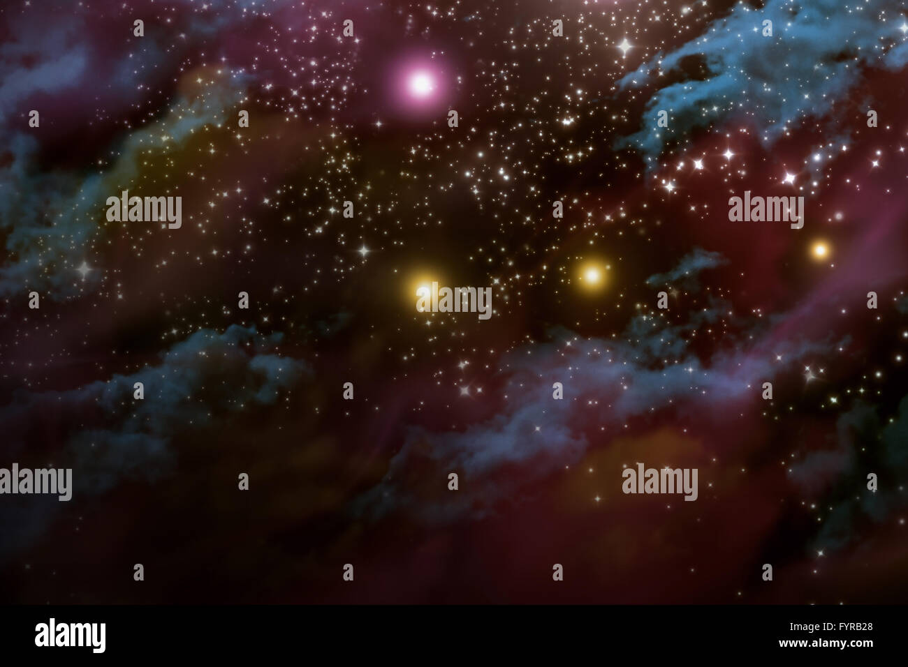 Giant universe starscape backdrop with colorful space clouds Stock ...
