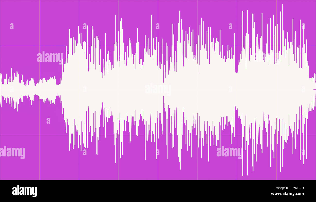 Vector illustration of music sound waves Stock Photo - Alamy