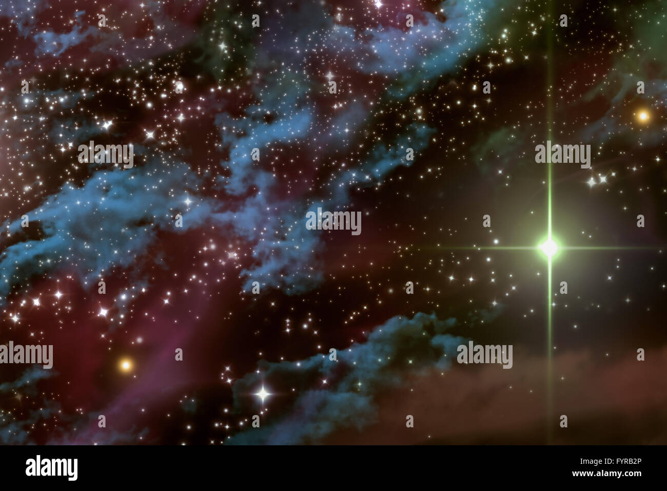 Giant universe starscape backdrop with colorful space clouds Stock ...