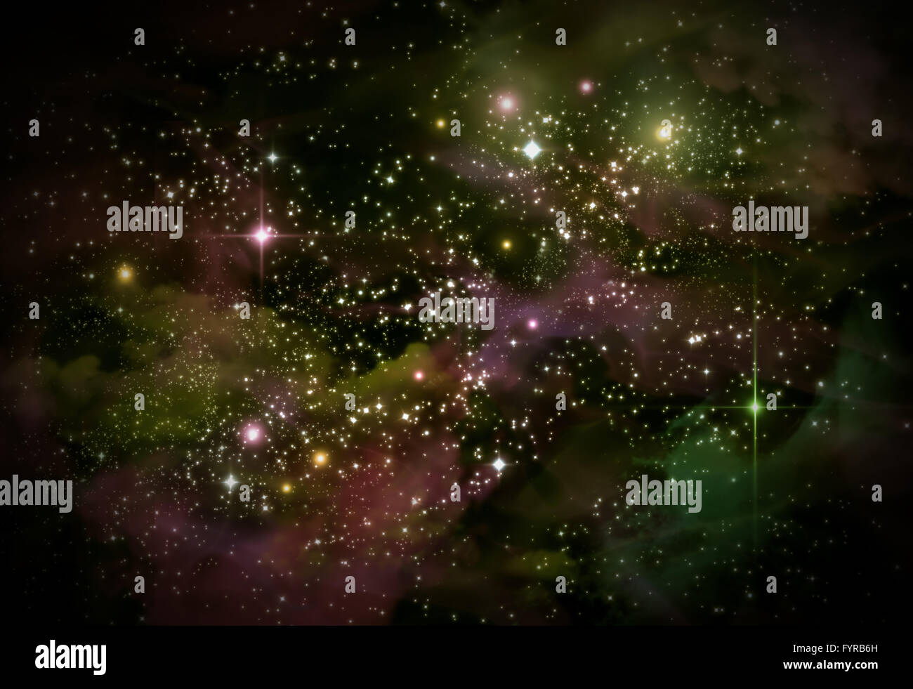 Giant universe starscape backdrop with colorful space clouds Stock ...