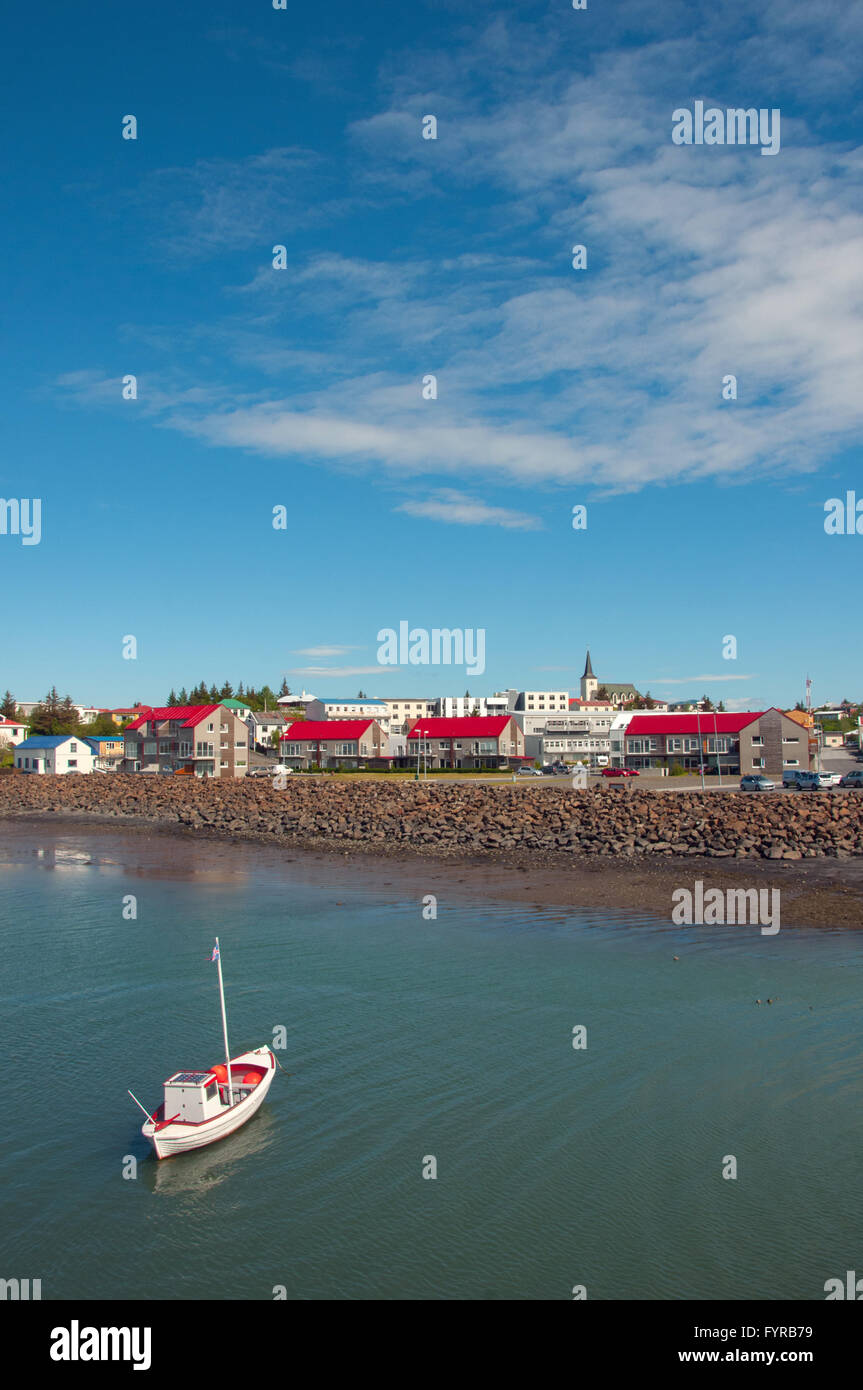 Borgarnes, town in West Iceland Stock Photo - Alamy