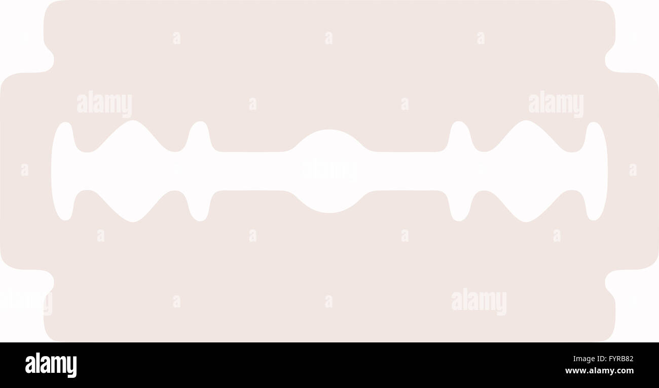 Vector illustration of a sharp razor blade Stock Photo - Alamy