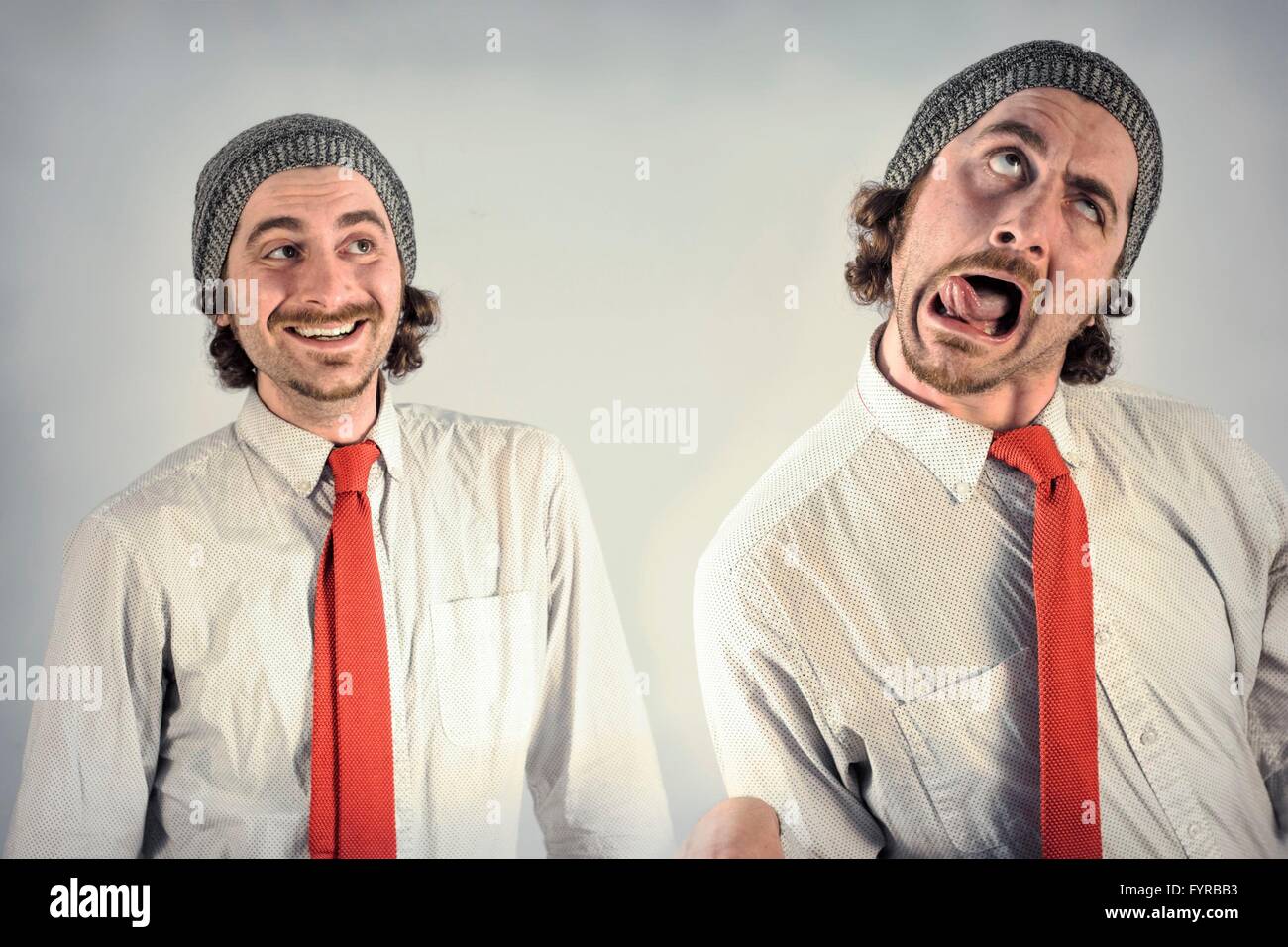 Man long beard sticking out hi-res stock photography and images - Alamy