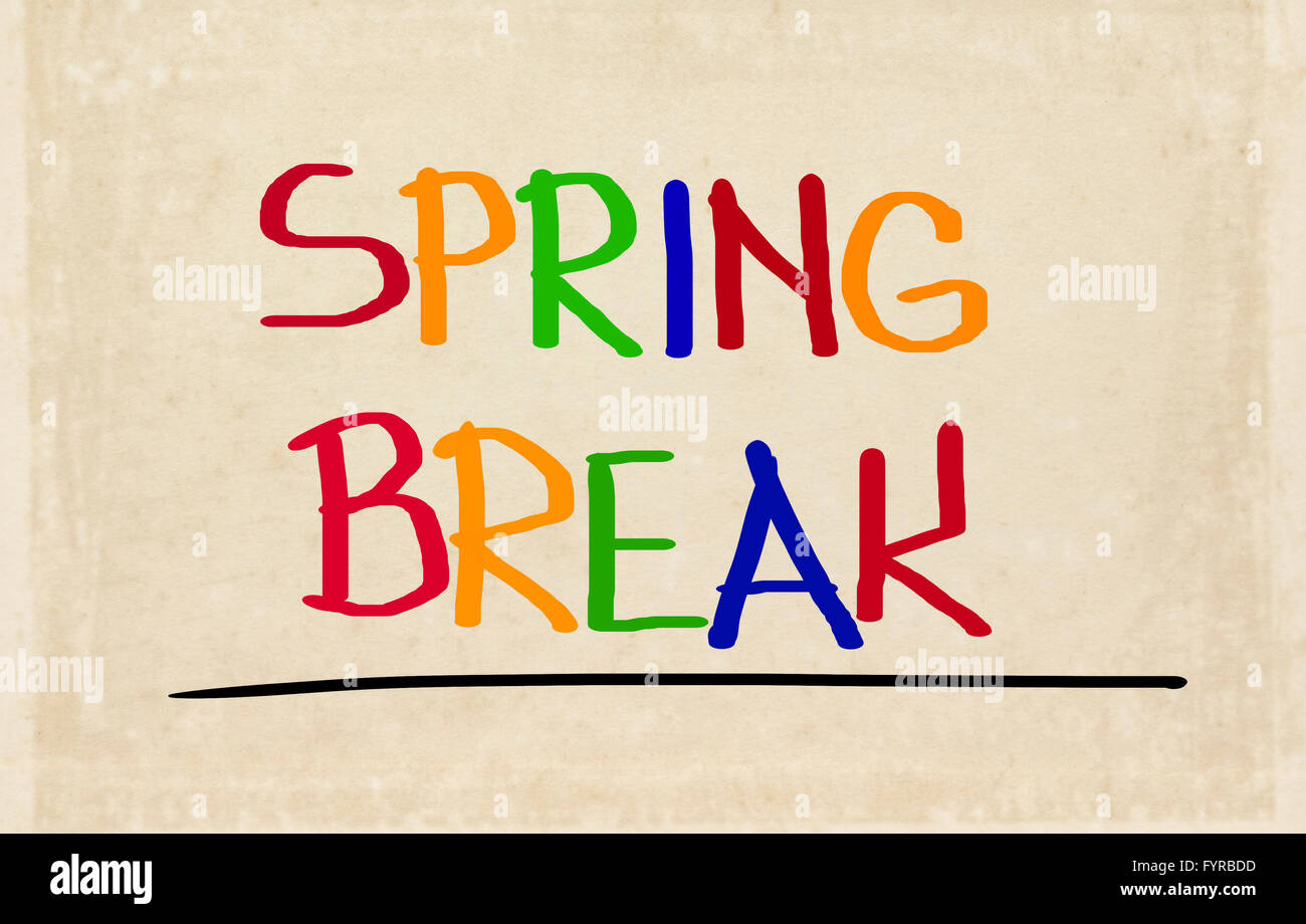 Spring Break Concept Stock Photo - Alamy