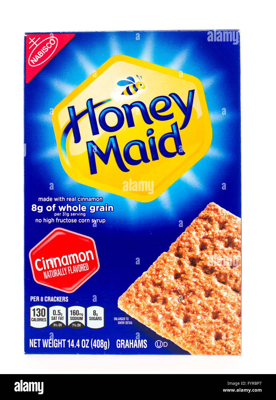 Winneconni, WI - 23 June 2015: Package of Honey Maid gramham crackers ...