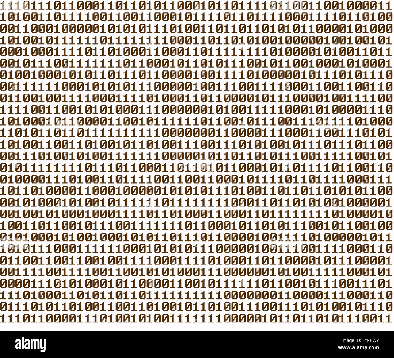 Numeric binary sequence of 0 and 1 digits Stock Photo - Alamy