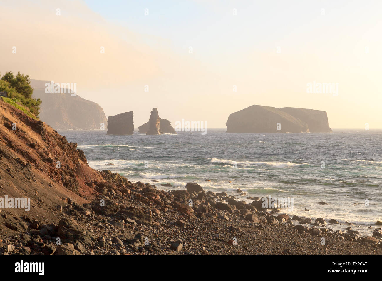 Portugal landscape. Ocean and rocks from Azores Islands Stock Photo - Alamy