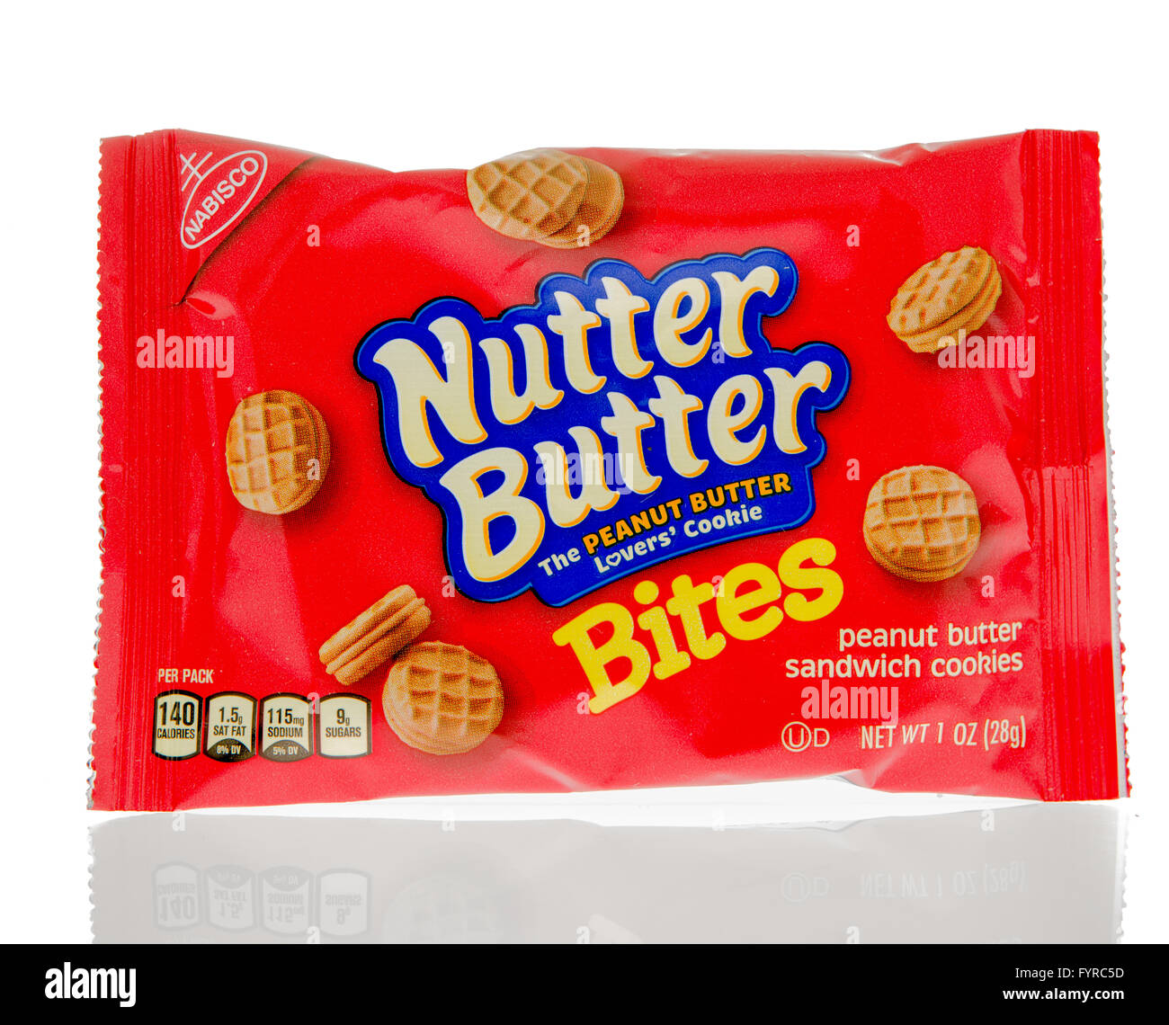 Winneconne, WI - 1 March 2016: A package of Nutter Butter bites made by ...