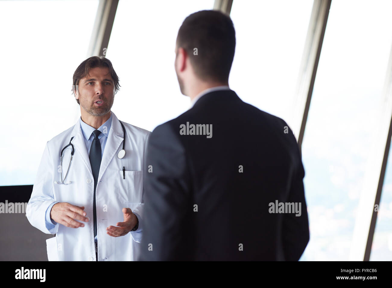 doctor handshake with a patient Stock Photo - Alamy