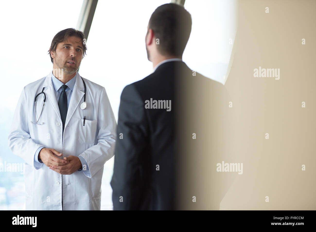 doctor handshake with a patient Stock Photo - Alamy