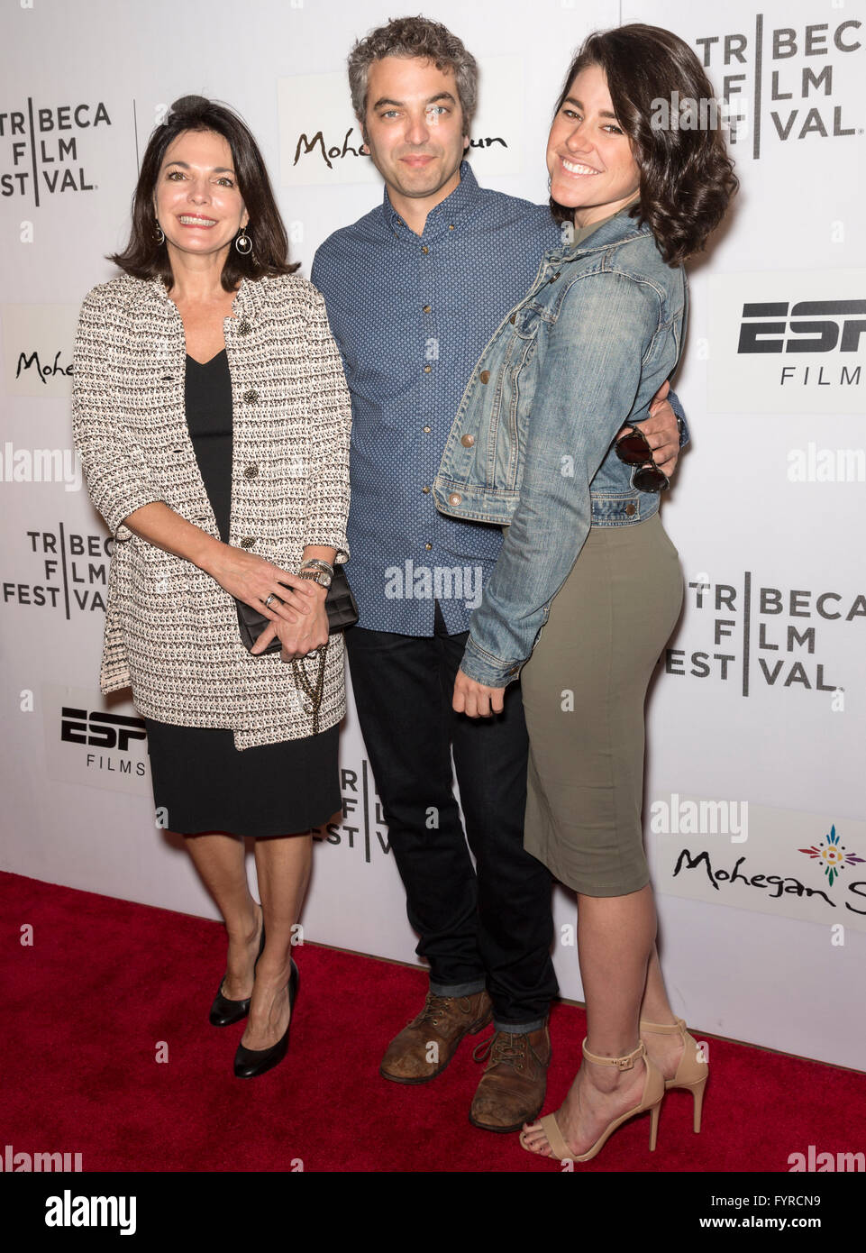 New York City, USA - April 23, 2016: A Mathes, B Mathes and Ariel Hall ...