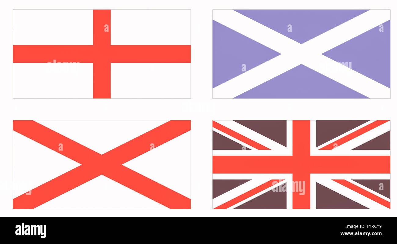 Scottish union jack red hi-res stock photography and images - Alamy