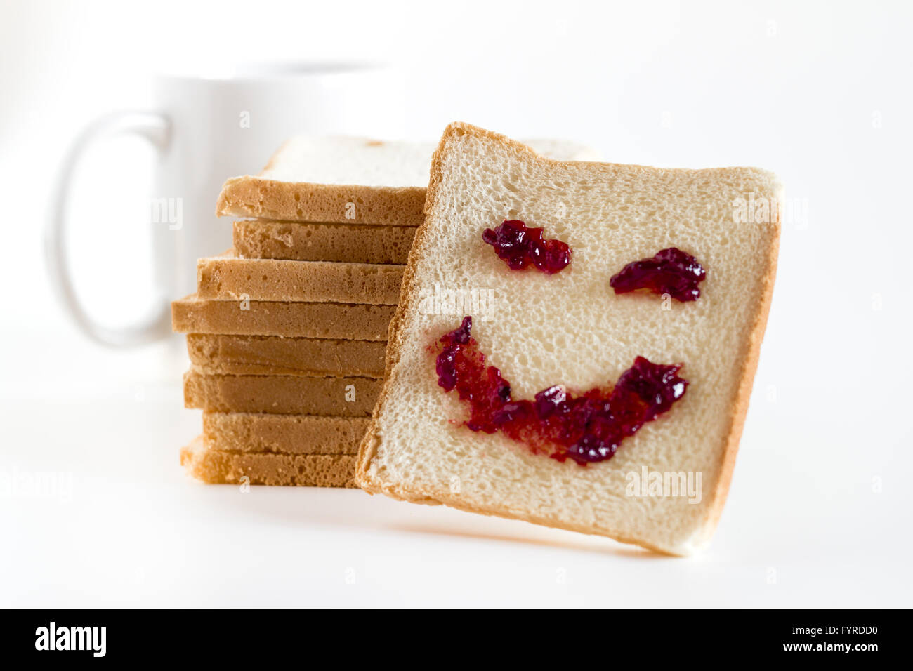 Smile at breakfast Stock Photo - Alamy