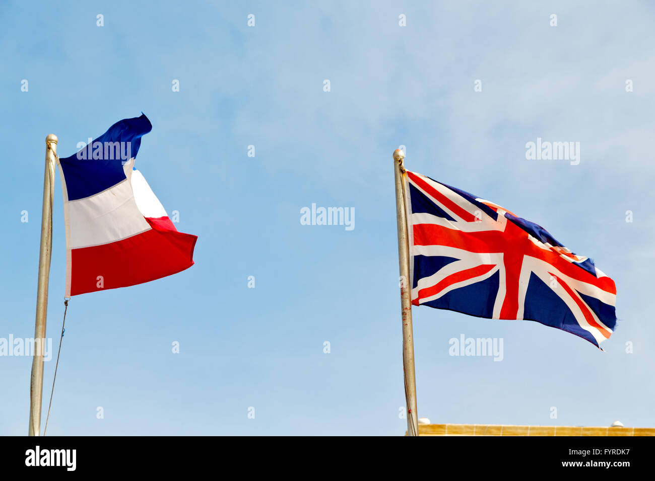 french waving flag in the colour and wave Stock Photo - Alamy