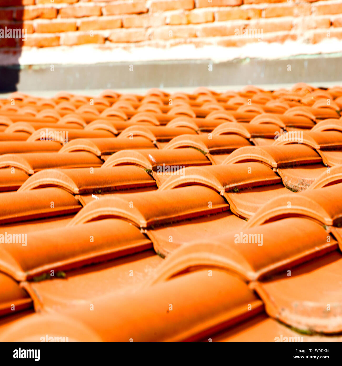 old roof in italy the line and texture of diagonal architecture Stock ...