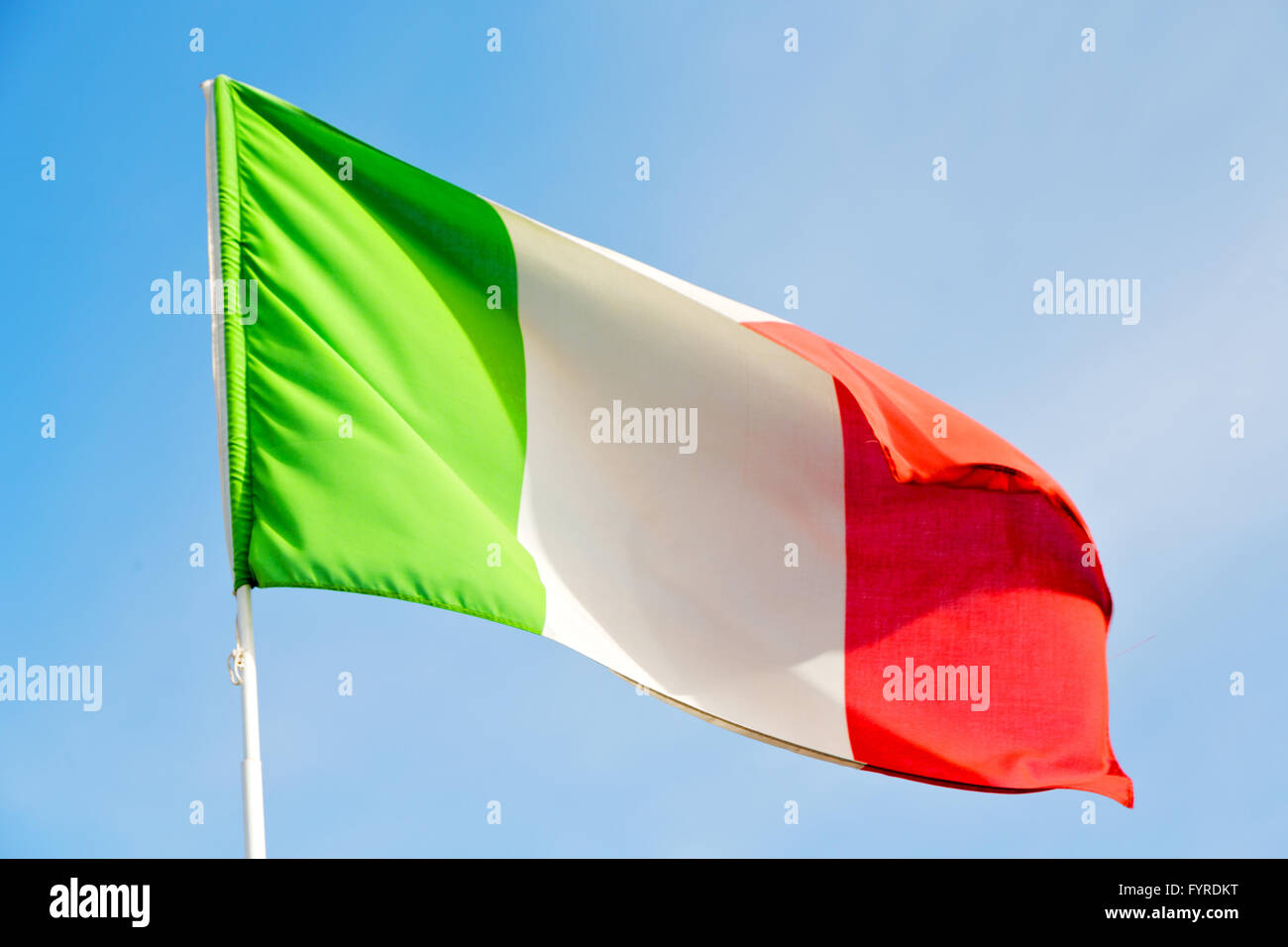 italy waving flag in the colour and wave Stock Photo - Alamy