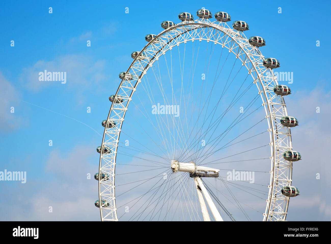 london eye in the spring sky Stock Photo - Alamy