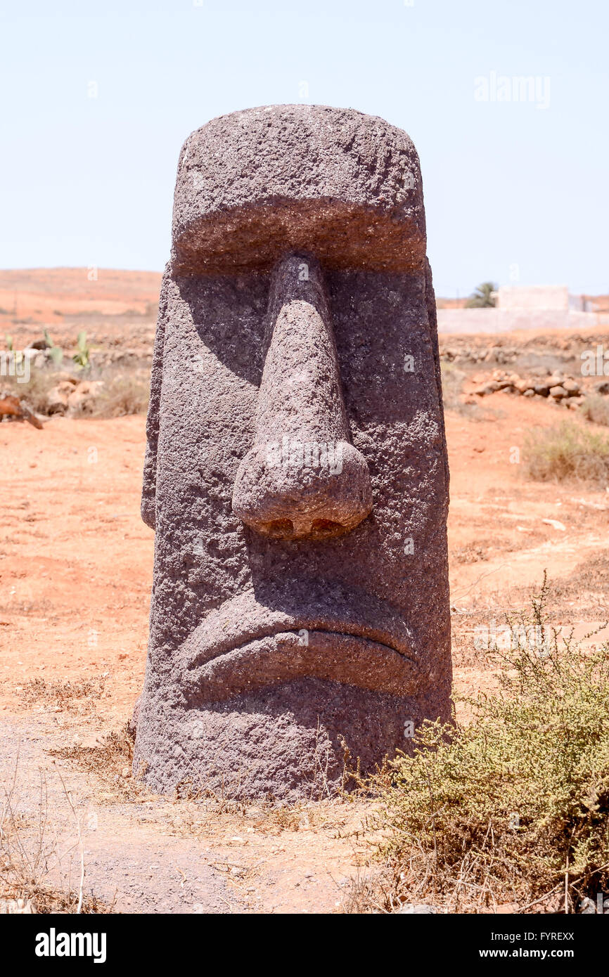 Classic Moai Mask Stock Photo - Alamy