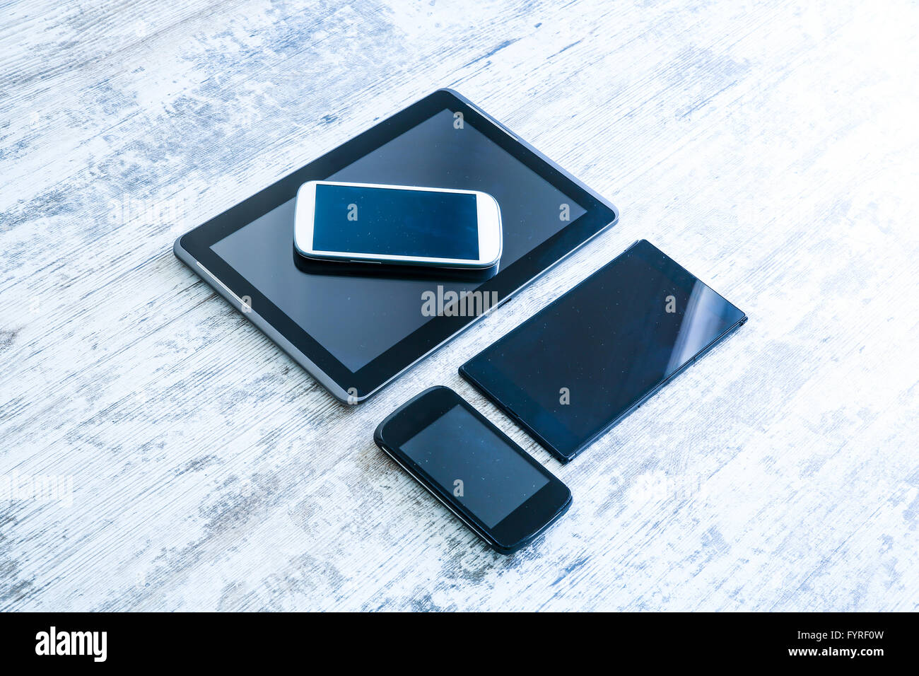 Various smartphones and Tablet PCs Stock Photo - Alamy