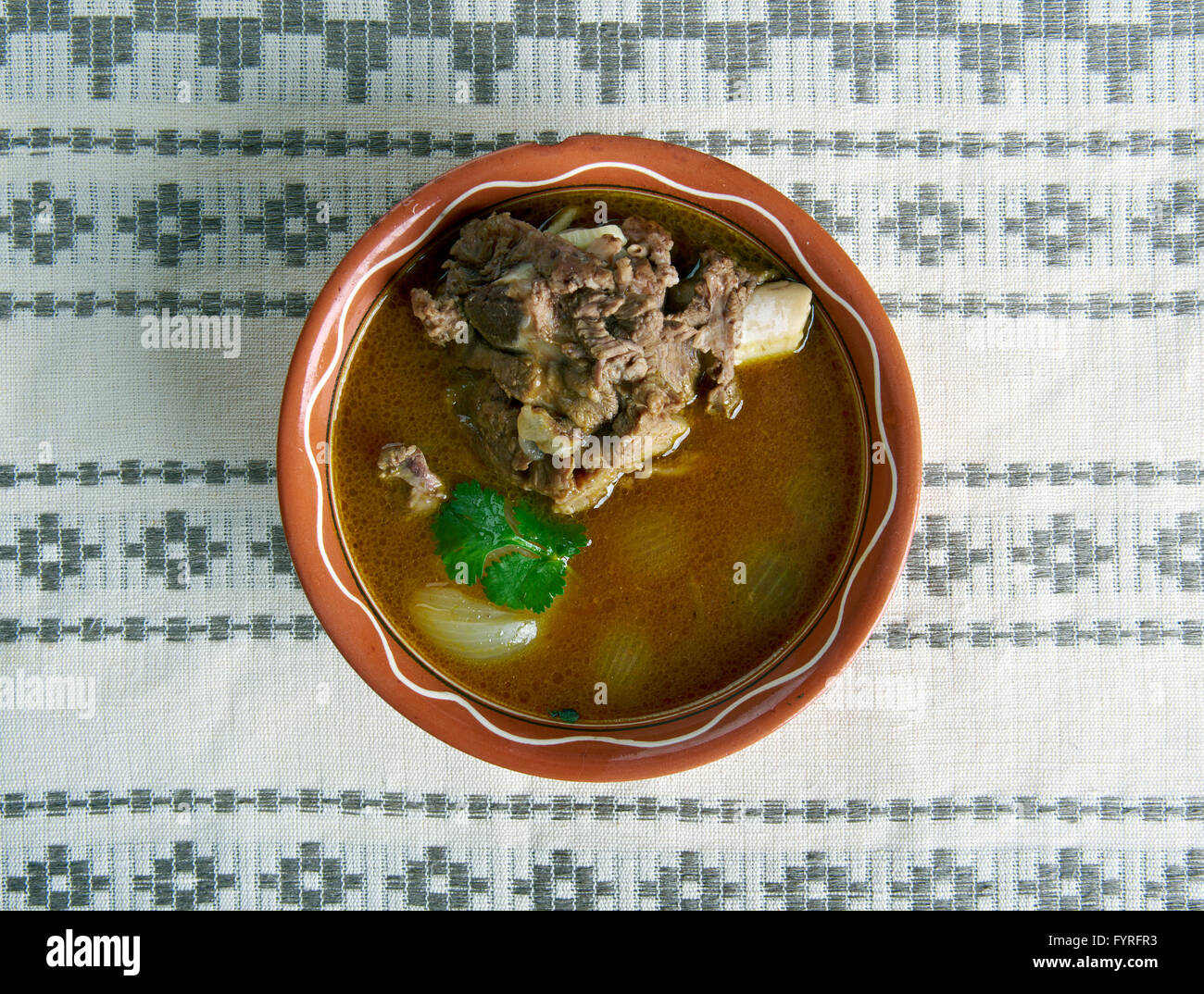 Mutton Paya Pakistani soups Stock Photo - Alamy