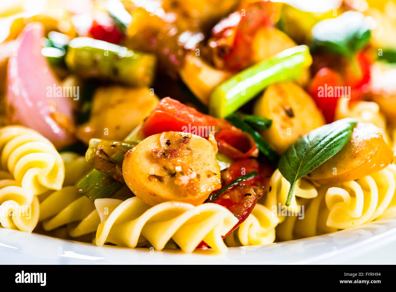 Pasta tomato green onion hi-res stock photography and images - Alamy