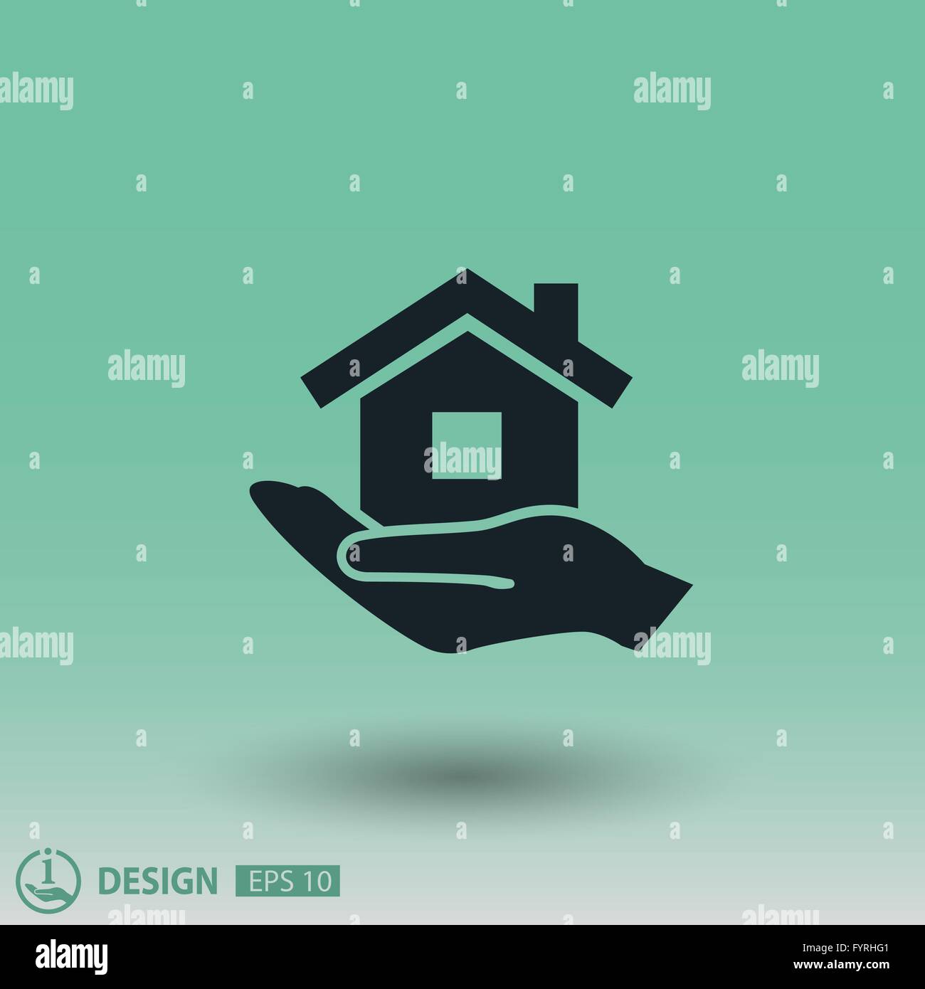 Pictograph of home. Vector concept illustration for design. Eps 10 ...