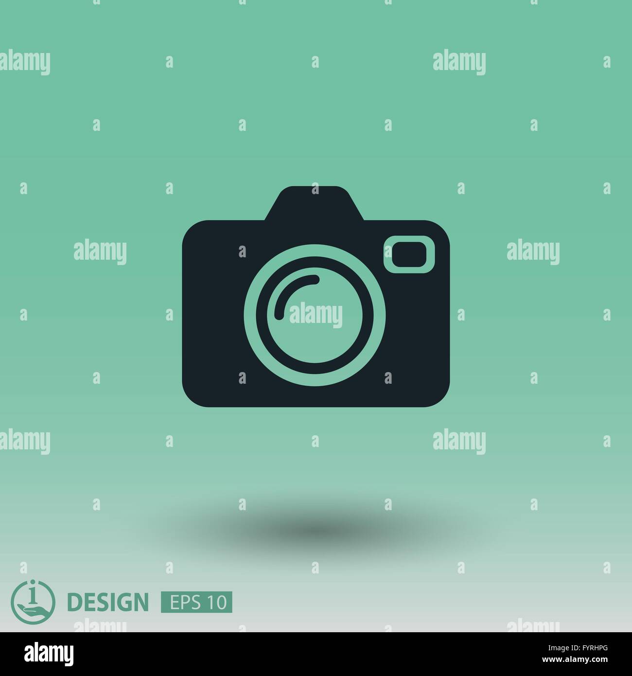 Pictograph of camera. Vector concept illustration for design. Eps 10 ...