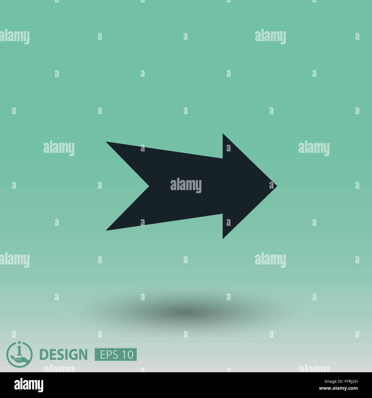 Arrow icon. Vector concept illustration for design. Eps 10 Stock Vector ...