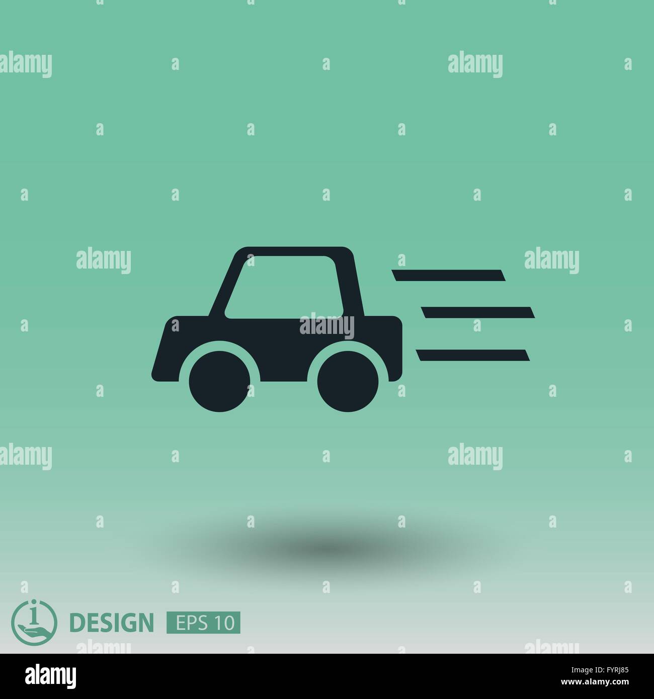 Pictograph of car. Vector concept illustration for design. Eps 10 Stock ...