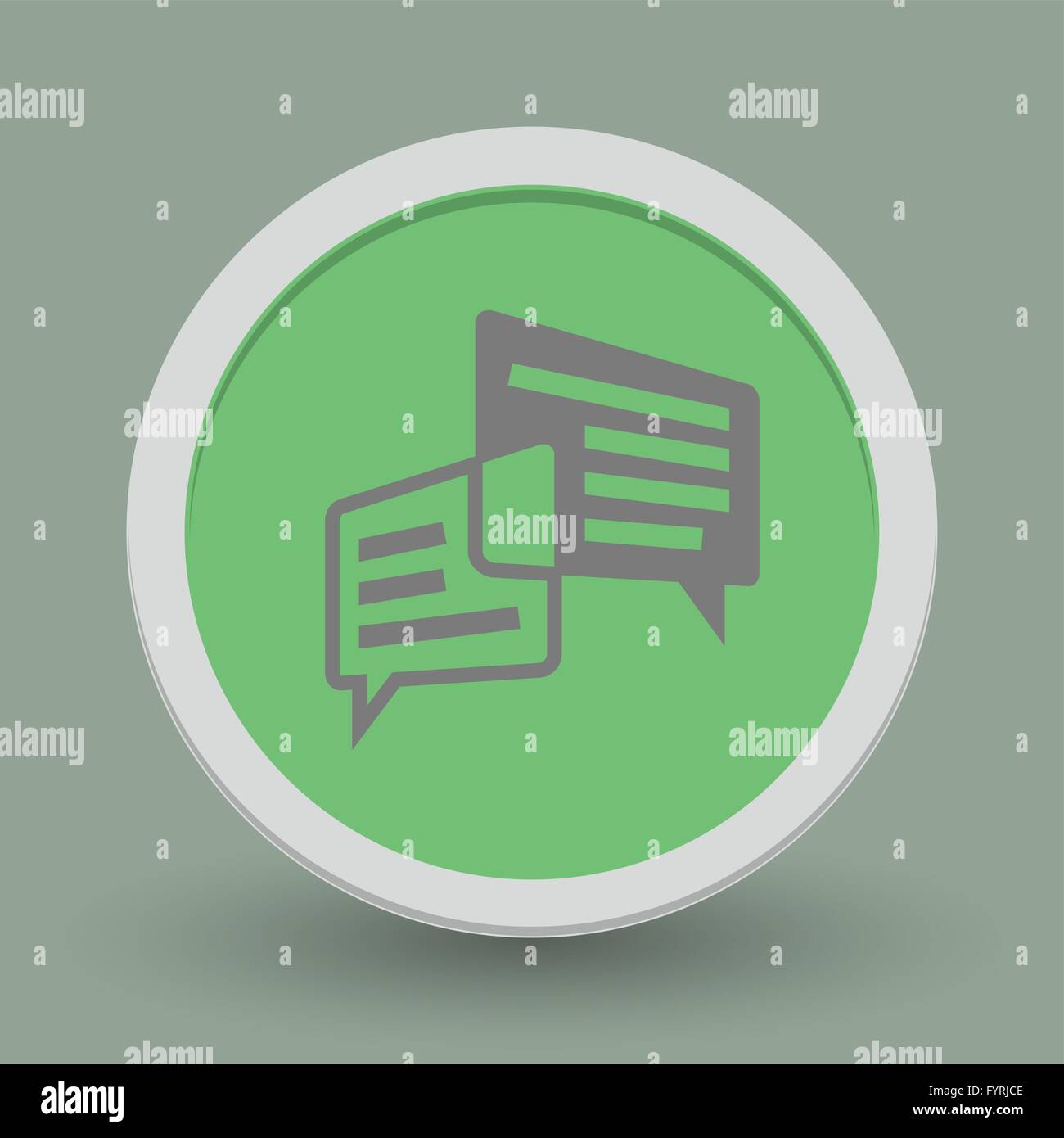 Pictograph of message or chat. Vector concept illustration for design ...