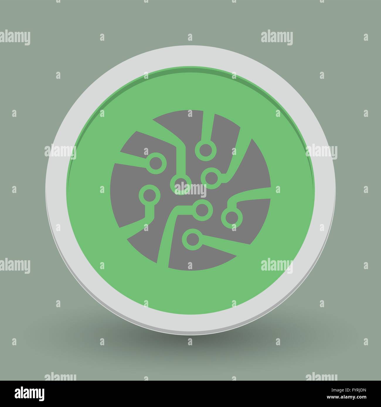 Pictograph of circuit board. Vector concept illustration for design ...