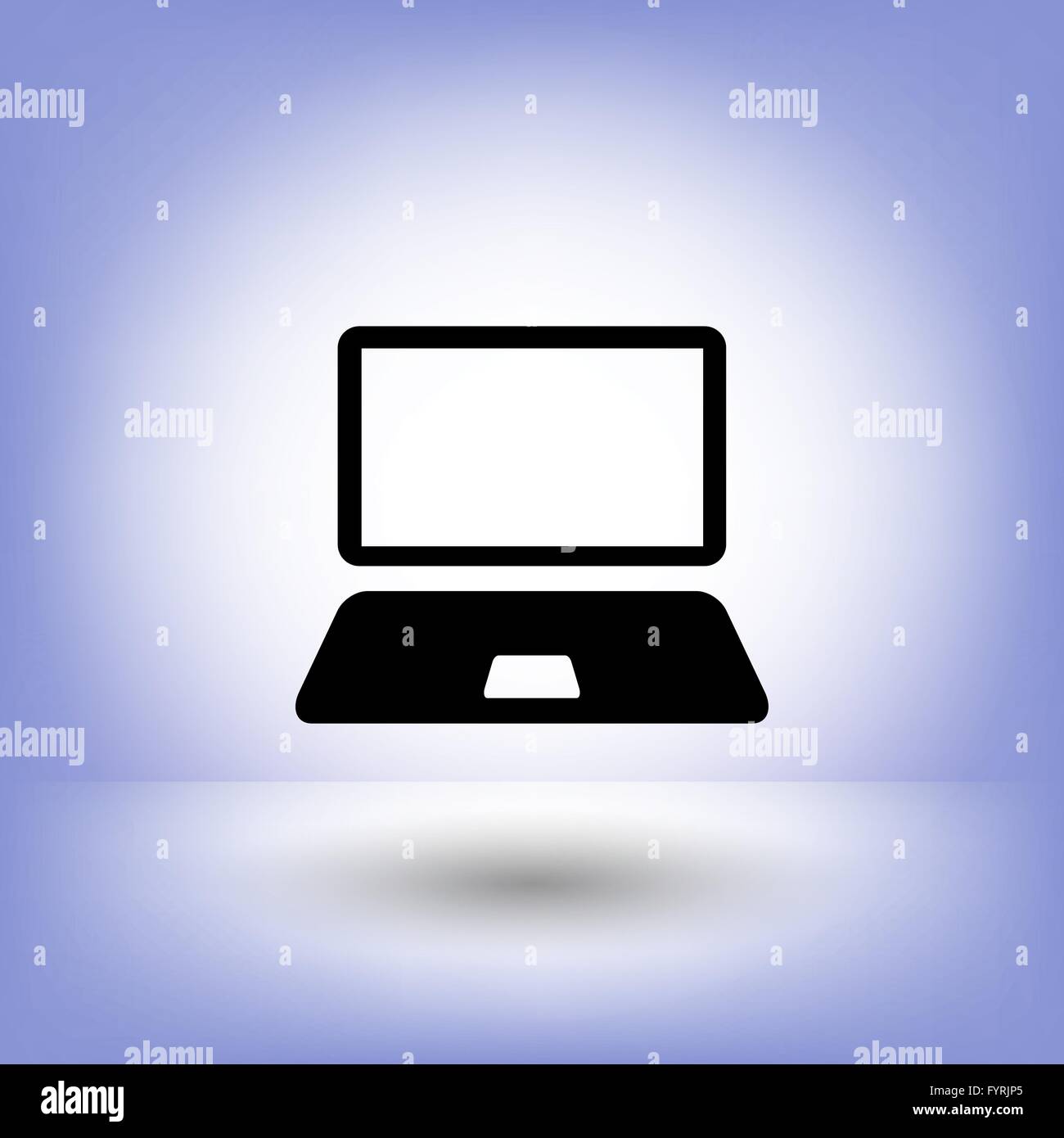 Pictograph of computer. Vector concept illustration for design. Eps 10 ...