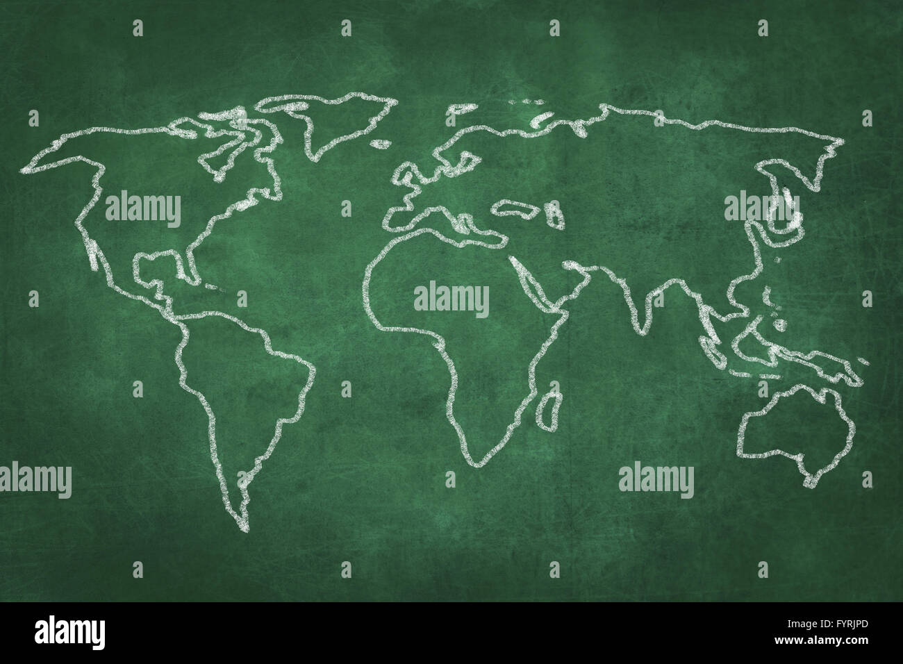 Drawing world map hi-res stock photography and images - Alamy