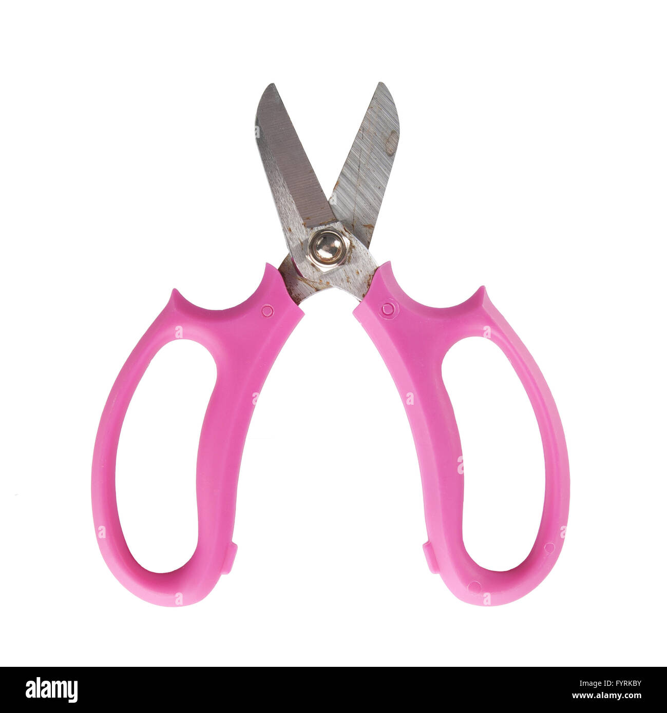 Small garden shears. In isolation Stock Photo - Alamy